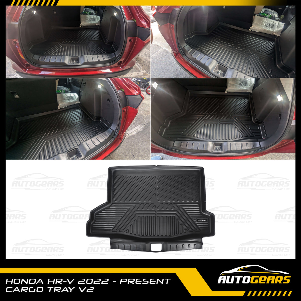 Honda HRV HR-V (2022 - 2026) Trunk Tray | Cargo Tray V2 – Autogears PH