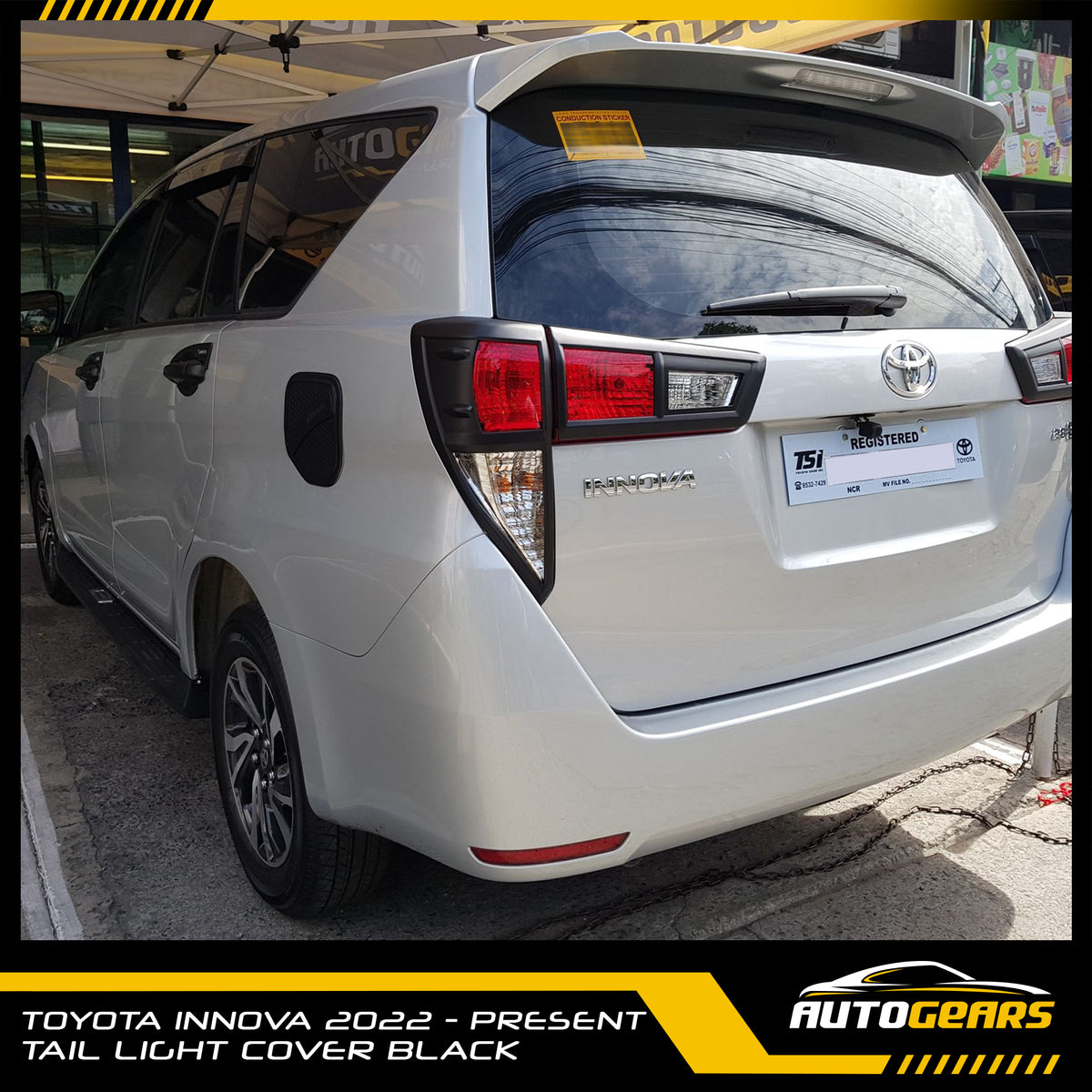 Toyota Innova (2016 - 2026) Headlight & Tail Light Cover Black ...