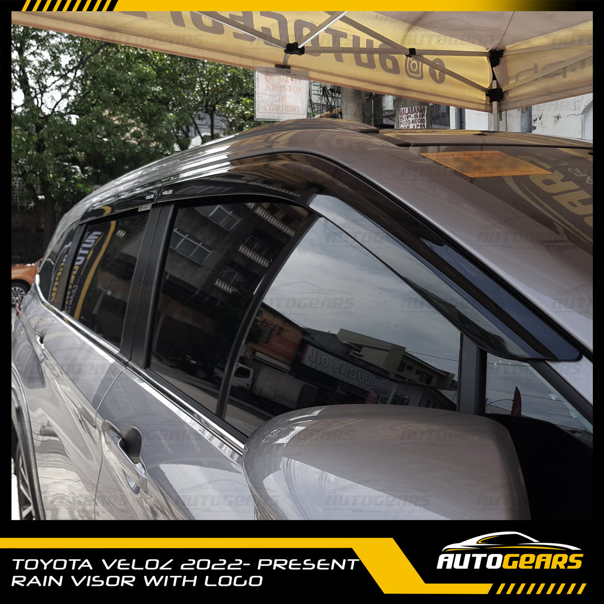 Toyota Veloz (2022 - 2026) Rain Visor with Logo – Autogears PH