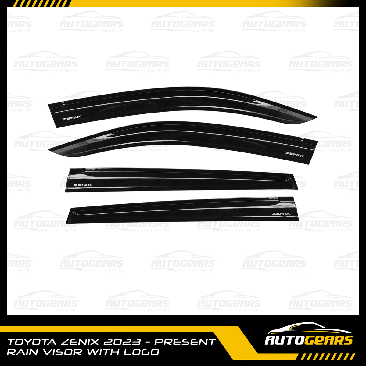 Toyota Zenix (2023 - 2026) Rain Visor with Logo – Autogears PH