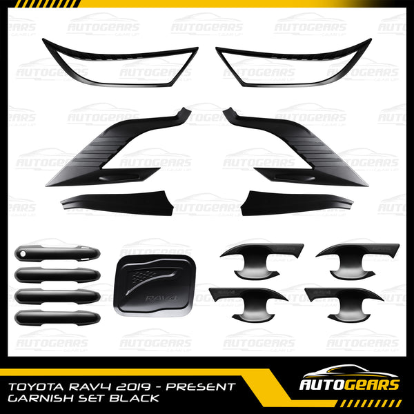 Toyota RAV4 (2019 - 2024) Matte Black Garnish Set – Autogears PH