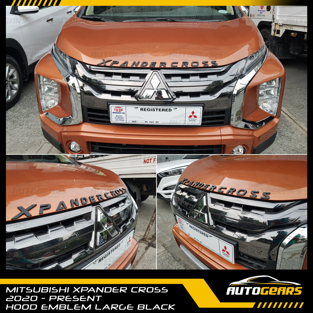 Mitsubishi Xpander Cross (2020 - 2026) Hood Emblem Large – Autogears PH