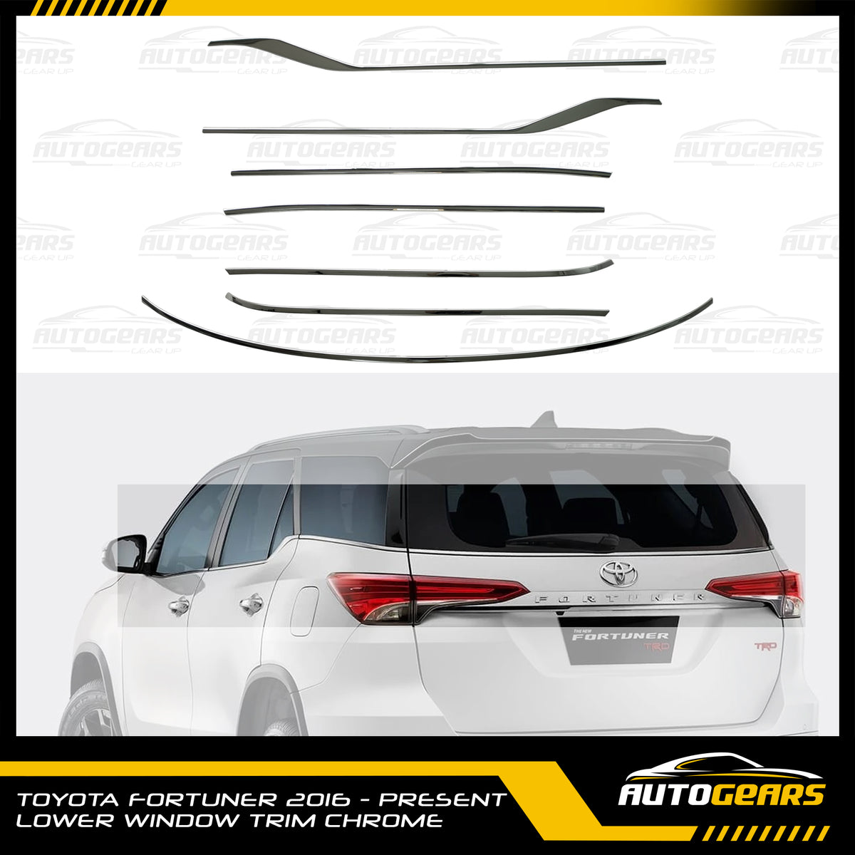 Toyota Fortuner (2016 - 2026) Lower Window Trim – Autogears PH