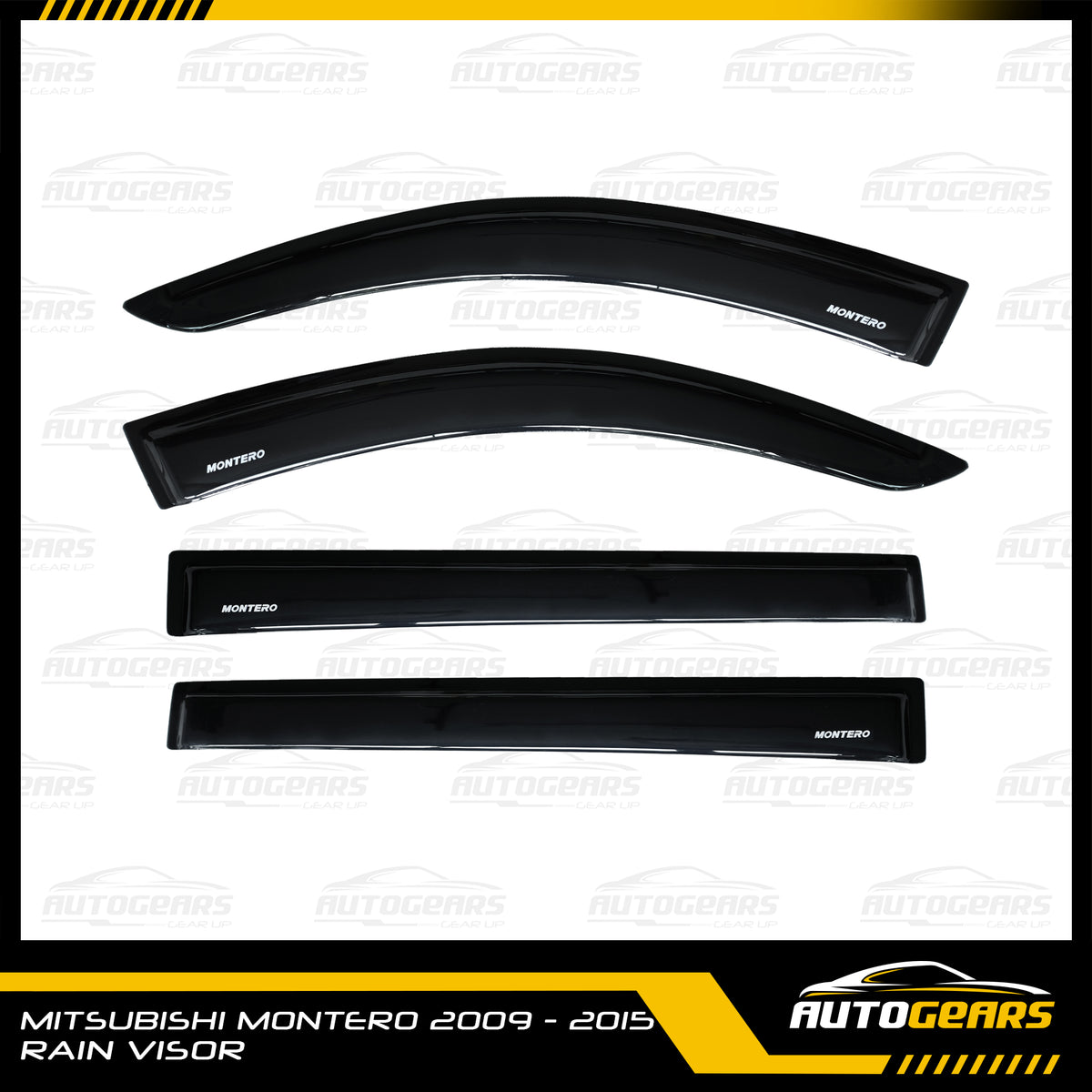 Mitsubishi Montero (2009 - 2015) Rain Visor with Logo – Autogears PH