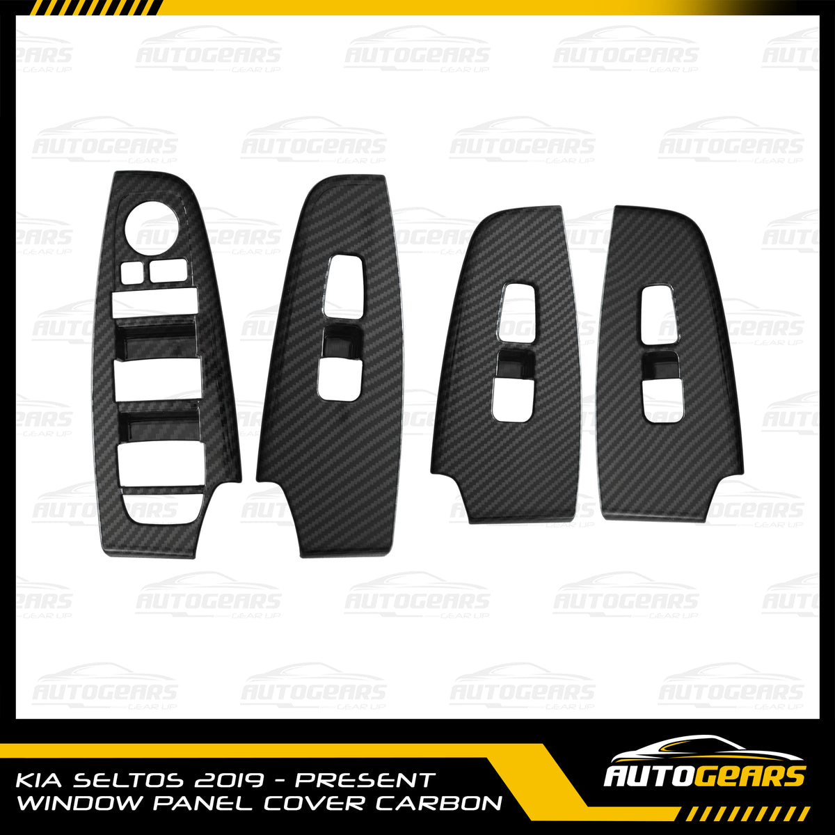 Kia Seltos (2020 - 2023) Window Panel Cover Carbon – Autogears PH