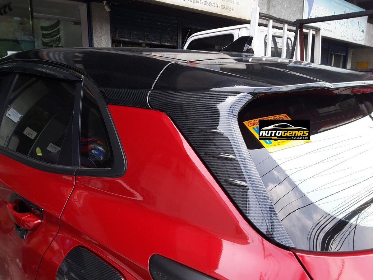 Hyundai Kona (2018 - 2022) Rear Window Cover Carbon – Autogears PH